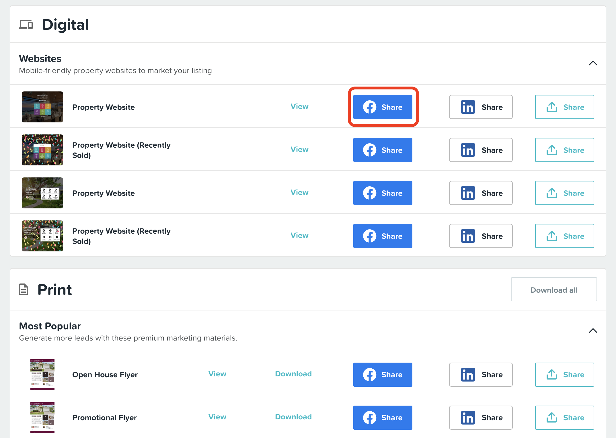 Sharing Marketing Kit Content – ListReports