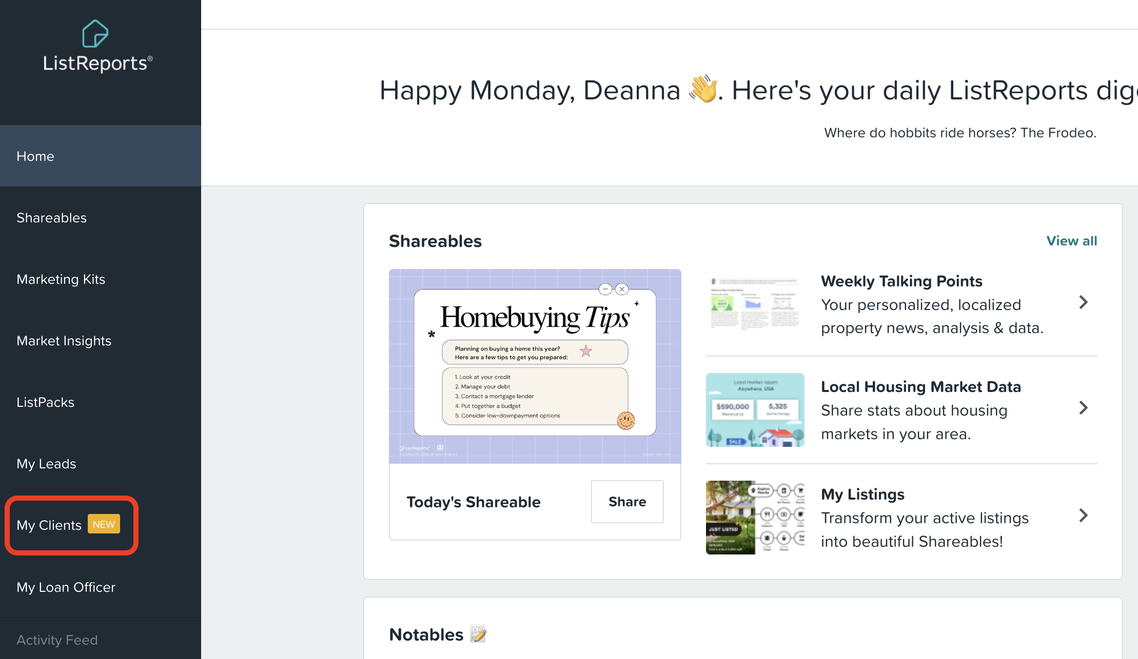 Quick Guide to Getting Started with Home Report for Agents – ListReports