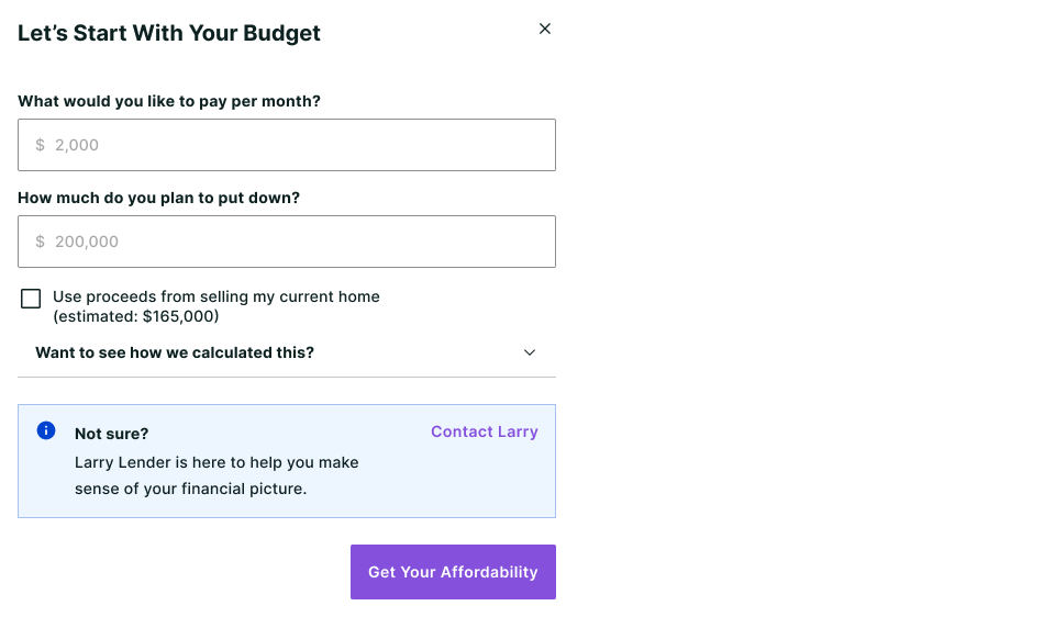 Affordability Calculator - Home Report Elements – ListReports